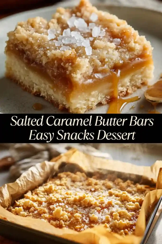 Salted Caramel Butter Bars – Easy Snack for Parties